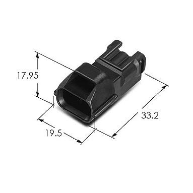 China Wire To Wire Electrical Cable Connectors , Car Electrical Connectors MG681373 for sale