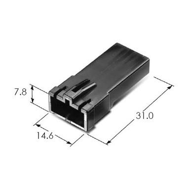 China Natural Insulated Electrical Connectors MG620662-5 Copper Alloy 100mΩMin for sale