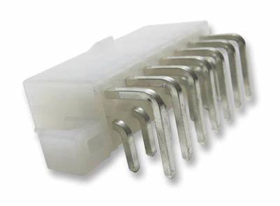 China Mini Fit Jr. Header Automotive Wire Connectors PCB Mounting Flange 039291148 for sale