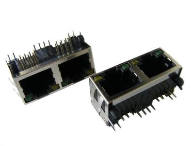 China RJ45 connector 1*2 +LED for sale