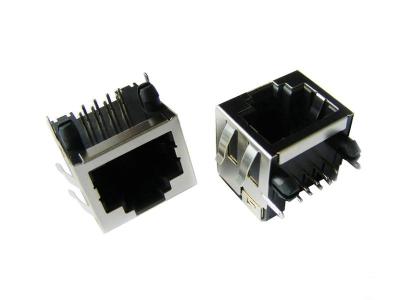 China RJ45 connector +EMI 1x1  90° for sale