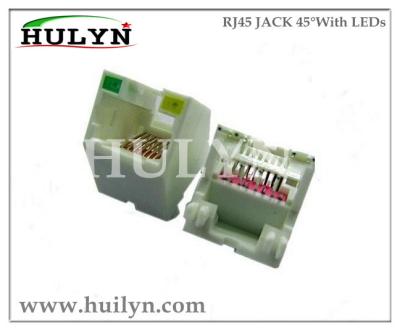 China RJ45 connector ,RJ45 Modular JACK with LEDs for sale