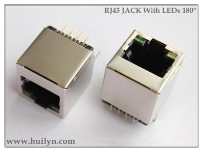 China Vertical RJ45 connector,RJ45 Modular JACK with LEDs for sale