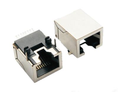 China RJ45 Modular Jack,Shielded, THT,Reflow Soldering for sale
