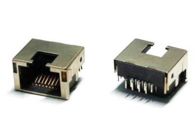 China RJ45 Modular Jack,Shielded, THT,Reflow Soldering, LED for sale
