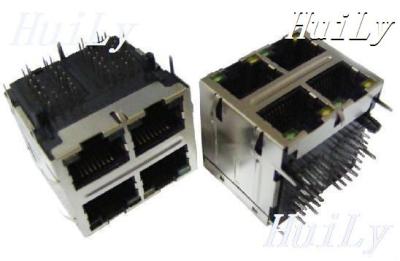 China RJ45 Transformer 2X2+LED EMI 1000BASE for sale