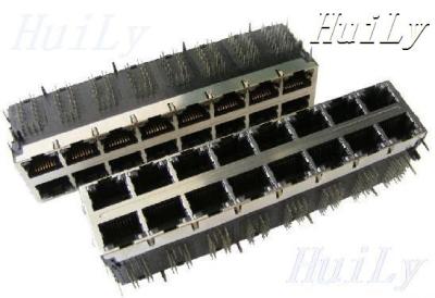 China RJ45 Transformer 2X8+LED EMI 1000BASE for sale