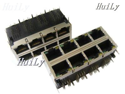China RJ45 Transformer 2X4+LED EMI 1000BASE for sale