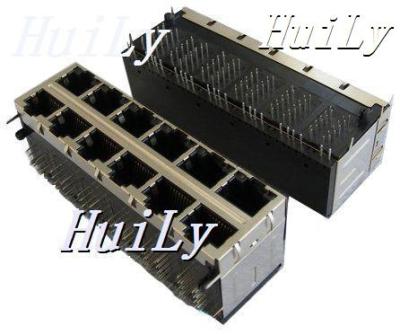 China RJ45 Transformer 2X6+LED EMI 1000BASE for sale