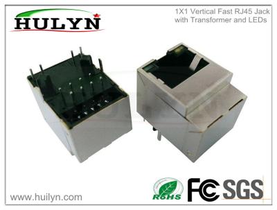 China RJ45 with transformer RJ45 JACK Gigabit Vertical for sale