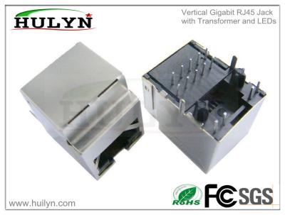 China RJ45 with transformer RJ45 JACK Gigabit Vertical for sale