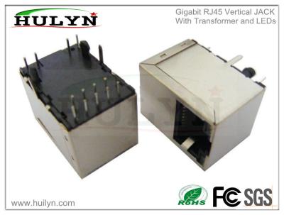 China RJ45 with transformer RJ45 JACK Gigabit Vertical for sale