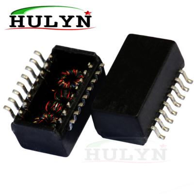 China Single Port,16PIN  100BASE-T Ethernet Transformer Modules SMD for sale
