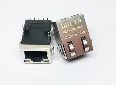 China Shielded RJ45 Modular Jack Connector, Through Hole Type, with Poe for sale