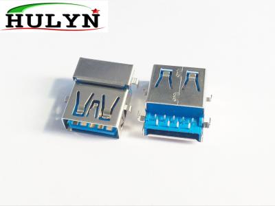 China USB3.0 A Type,Through Hole Type, Reflow Soldering, Offset for sale