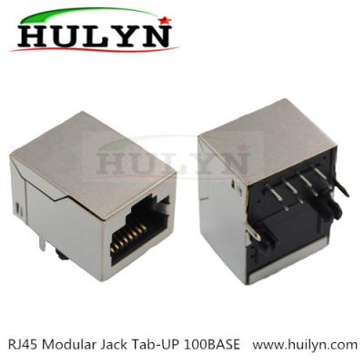 China Shielded RJ45 Modular Jack Connector, Through Hole Type,THT, 1G Mbps for sale