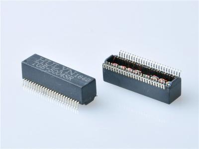 China 10/100/1000 Base-T Quad port SMD  LAN Magnetic Transformer,50PIN,Very low profile PCMCIA /PC Card, SMD package. for sale