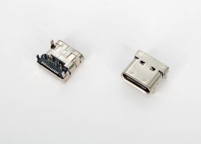 China SMT / DIP Type 24 Pin USB Type C Connector Copper Alloy Contacts Long Lifetime， HULYN for sale