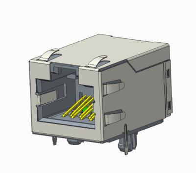 China RJ45 Modular Jack - High Performance, CAT6 A, Shield,RJE60-188-5401 for sale