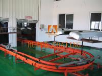 China Adjustable Chain Conveyor System with PLC Control for Industrial Applications for sale
