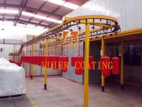 China Customizable Color Energy Saving Mesh Belt Powder Coating Conveyor Systems Powder Coating Line for sale