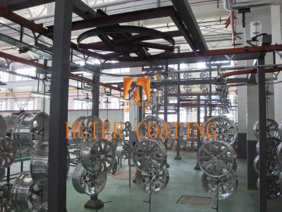 China Steel Wheel Electrophoresis Painting And Powder Coating Line for sale