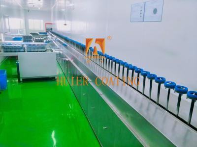 China Technological Innovation Electrostatic Painting Lines For Dust Free Plastic Spraying And Intelligent Control In One for sale
