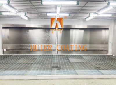 China Electrostatic Painting Line for Wood and Metal Parts Spraying with Energy-Saving Water Pump and VOCs Treatment System for sale