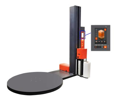 China 1500KG Automatic Pallet Stretch Wrapping Machine 2000mm Wrapping Height Intelligent Stretch Film Wrapper for sale