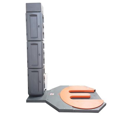 China Automatic M Type Turntable Pallet Wrapping Machine For Warehouses / Manufacturing Plants for sale