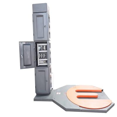 China Intelligent Fully Automatic M-Type Turntable Pallet Wrapping Machine  1650mm Turntable 2350mm Wrapping Height for sale