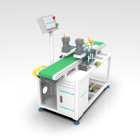 China 220V 380V Automatic Labeling Machine 30-60 Packages/min For SPC / WPC / LVT Packaging Line for sale