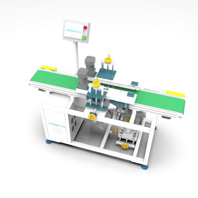 China Automatic Top And Side Labeling Machine Dual Position Label Applicator For Packaging Automation for sale