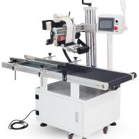 China Automatic Corner Wrap Around Labeling Machine High Speed Carton Edge Label Applicator for sale