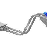 China CS / SUS304 Flexible Tube Chain Conveyor System For Powder Granule Transfer for sale