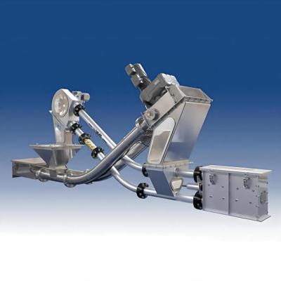 China CS / SUS304 Flexible Tube Chain Conveyor System For Powder Granule Transfer for sale