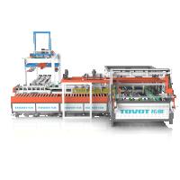 China Automatic Packaging Machine with Auto Labeling for Square Vinyl Tile SPC WPC Flooring for sale