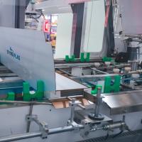 China Automatic SPC Flooring Packing Machine 8–10 Boxes/Min For SPC Flooring Production Lines for sale