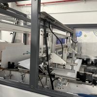 China Automatic Packaging Machine with Labeling Unit for Square SPC WPC LVT Flooring Line for sale