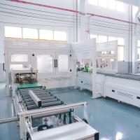 China Automatic Packaging Machine with Auto Labeling for Square Vinyl Tile SPC WPC Flooring for sale