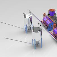 China High Output PVC Hot And Cold Mixing System 1000/3000 For Plastic Material Processing for sale