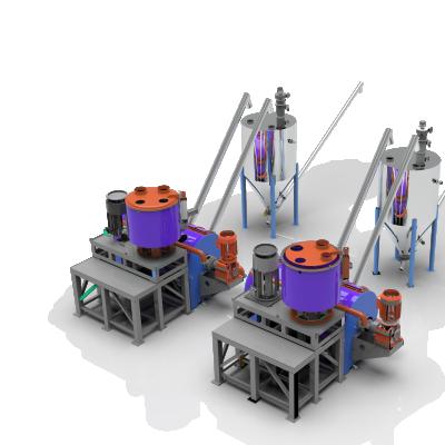 China Industrial PVC Hot Cold Mixer Unit 1300–1500Kg/Batch For SPC Flooring for sale