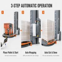 China 1500KG Automatic Stretch Wrapper Machine 2350mm Wrapping Height  For Manufacturing Logistics for sale