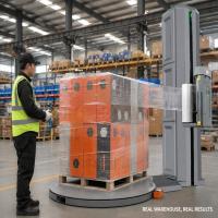 China 1500KG Automatic Stretch Wrapper Machine 2350mm Wrapping Height  For Manufacturing Logistics for sale