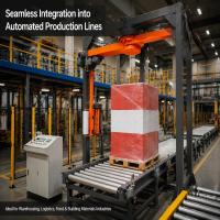 China Intelligent Cantilever Automatic Pallet Wrapping Machine 30-35 Loads/Hour for sale