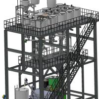 China Advanced Automatic Feeding & Weighing System 3000kg/h for PVC Powder Granules and Plastic Compound Production OEM Factory for sale