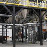 China Industrial High Accuracy Automatic Weighing And Dosing Systems 3000kg/H for sale