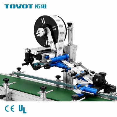 China High Accuracy Automatic Flat Labeling Machine 30–100 Pcs/Min For Industrial Packaging for sale