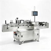 China High Accuracy Automatic Flat Labeling Machine 30–100 Pcs/Min For Industrial Packaging for sale