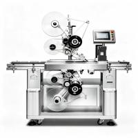 China High Accuracy Automatic Flat Labeling Machine 30–100 Pcs/Min For Industrial Packaging for sale
